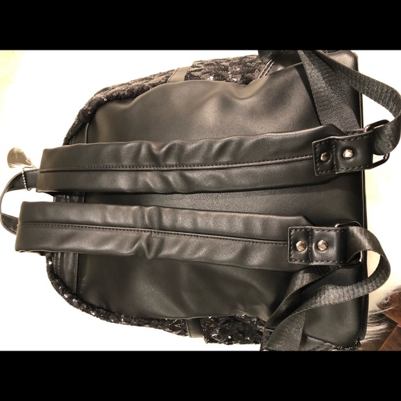 alex & max | Bags | Alex Max Sequin Backpack Black | Poshmark